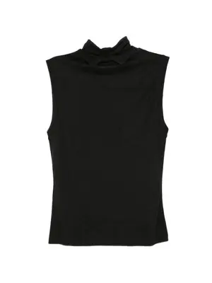 Patrizia Pepe Fly-plaque Roll-neck Top