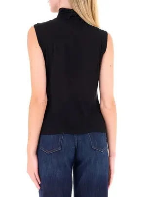 Patrizia Pepe Fly-plaque Roll-neck Top