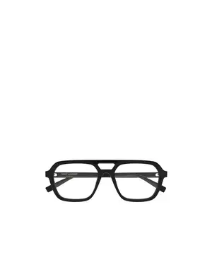 Saint Laurent Pilot-frame Glasses - Black