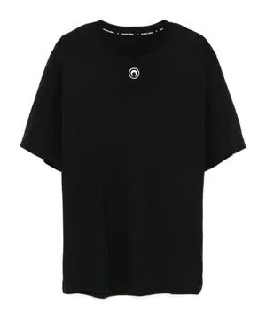 MARINE SERRE Embroidered Logo Short Sleeve Tee