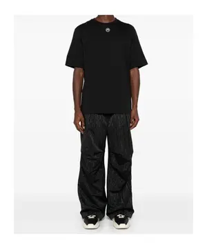 MARINE SERRE Embroidered Logo Short Sleeve Tee