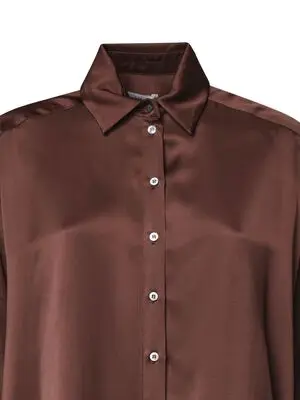 OTTOD'AME Satin Button-up Shirt
