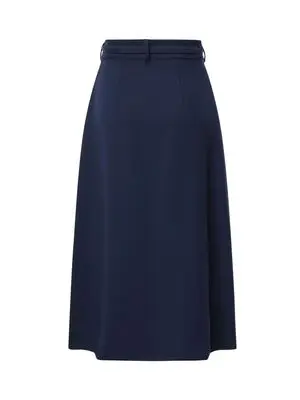 OTTOD'AME Belted Wrap Midi Skirt