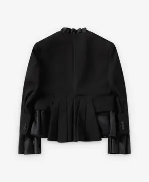 Comme Des Garçons Ruffle-trim Blazer