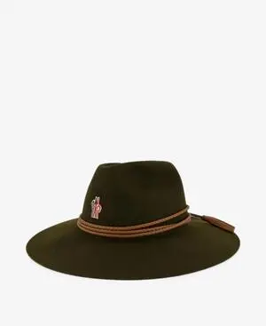 Moncler Logo-appliqué Wide-brim Hat