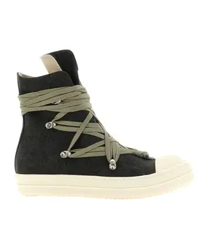 Rick Owens Megalace High-top Sneakers - Black