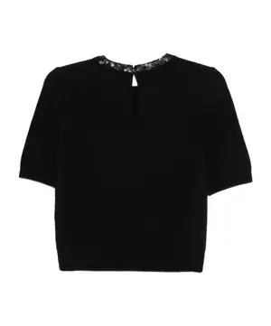 SEMICOUTURE Embroidered And Sequined T-shirt