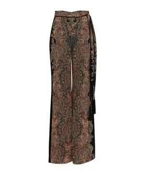 Zimmermann Clash Georgette Pant Brown