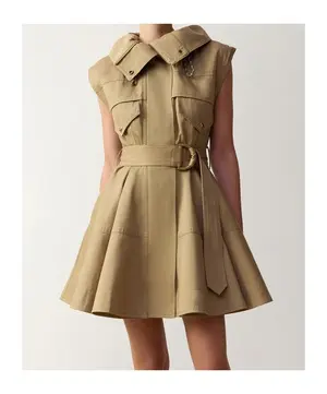 Zimmermann Clash Drill Utility Mini Dress