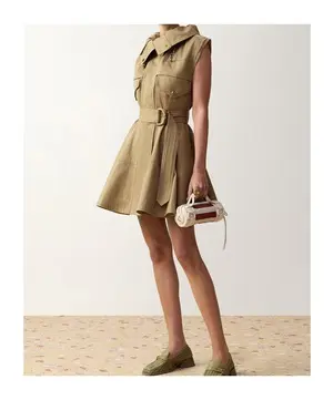 Zimmermann Clash Drill Utility Mini Dress