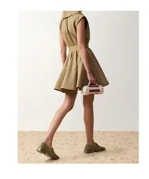 Zimmermann Clash Drill Utility Mini Dress