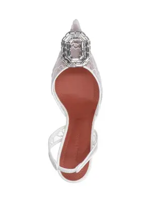Amina Muaddi Pointed-toe High-heeled Sandals