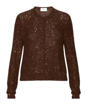 Marella Ribbed-knit Crew-neck Sweater - Brown