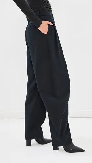 Brandon Maxwell Pleated Balloon Pants
