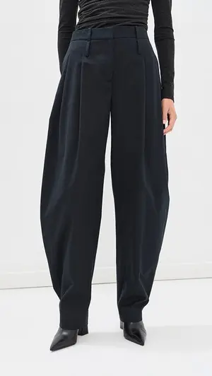 Brandon Maxwell Pleated Balloon Pants