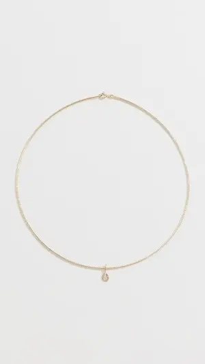 Adina Reyter Groovy Diamond Teardrop Collar Necklace