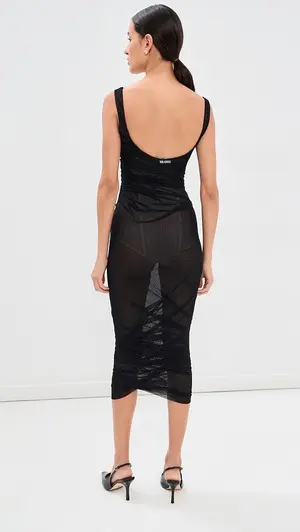 Attico Twisted Long Dress