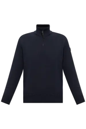 Moncler Logo-patch Sweater - Navy Blue