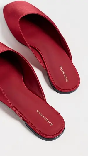 REFORMATION Inez Flat Mules