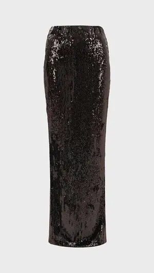 Balmain Sequined Long Skirt