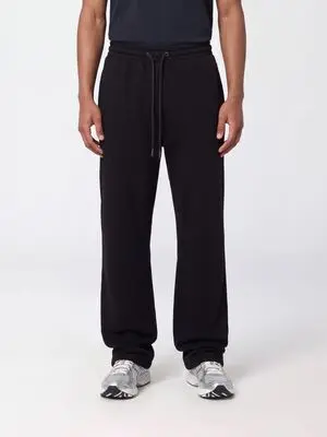 Off-White Diagonal Stripes Cotton Jogging Bottoms