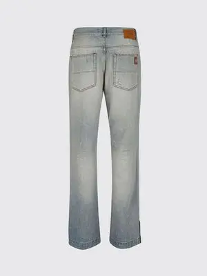 Amiri Mid-rise Straight Fit Distressed Cotton Denim Jeans