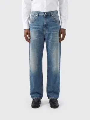 SUNFLOWER Mid-rise Straight Jeans In Cotton Denim With Five Pockets - Blue