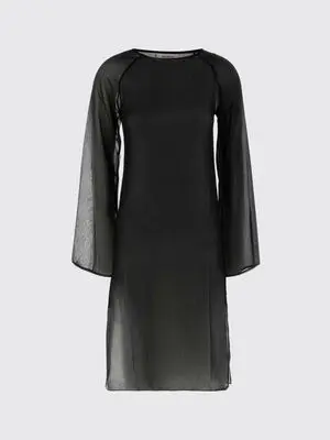 Gimaguas Long-sleeved Crêpe Midi Tunic With Crew Neck