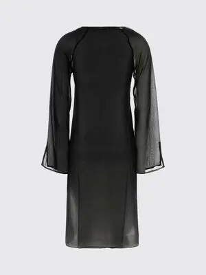Gimaguas Long-sleeved Crêpe Midi Tunic With Crew Neck