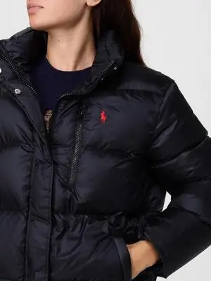 Polo Ralph Lauren Short Hooded Down Jacket In Recycled Nylon With Pony Logo