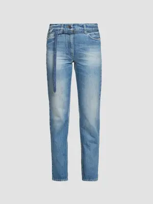 Dries Van Noten Persy Belted Slim Jeans