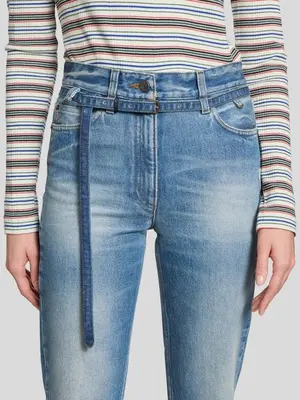 Dries Van Noten Persy Belted Slim Jeans