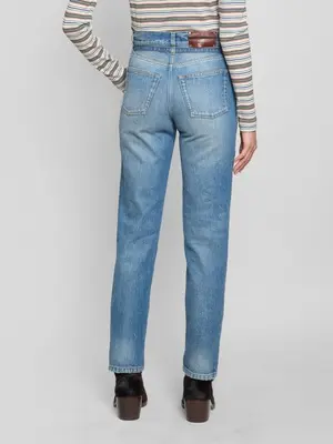 Dries Van Noten Persy Belted Slim Jeans