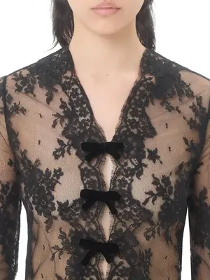 Valentino Garavani Lace Shirt With Bows