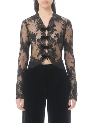 Valentino Garavani Lace Shirt With Bows
