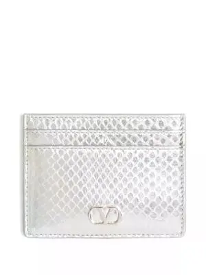 Valentino Garavani Vlogo Signature Cardholder In Laminated Ayers