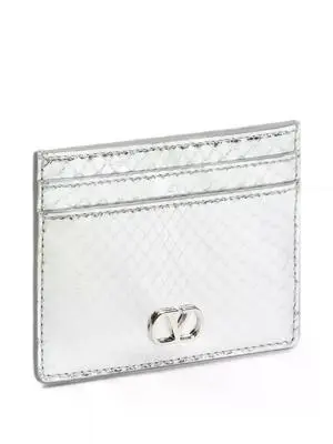 Valentino Garavani Vlogo Signature Cardholder In Laminated Ayers