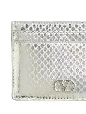Valentino Garavani Vlogo Signature Cardholder In Laminated Ayers