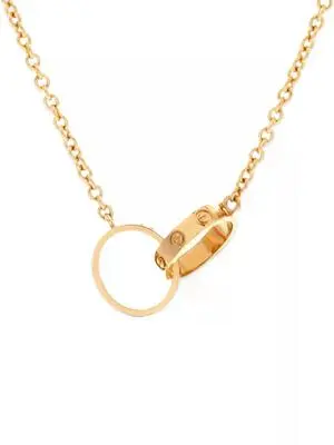 Cartier Love Interlocking 18k Yellow Necklace - Gold