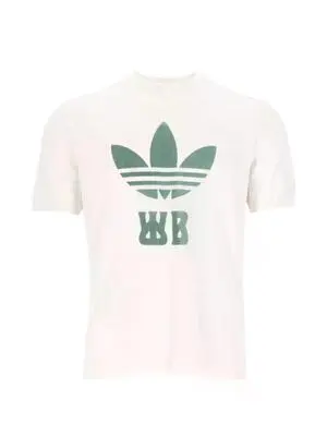 Adidas X Wales Bonner Logo-print Short-sleeve T-shirt - Neutrals