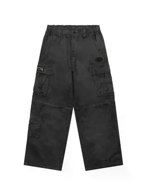 AAPE BY *A BATHING APE Aapeunvs Convertible Washed Cargo Pants - Black