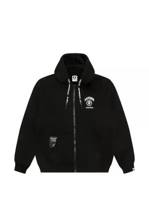 AAPE BY *A BATHING APE Aapenow Moonface-logo Zip-up Hoodie - Black