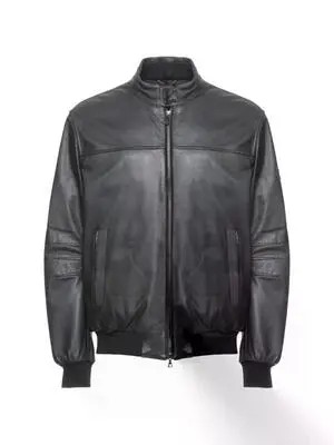 Peuterey Fionia Leather Bomber Jacket