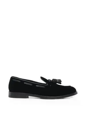 Fratelli Rossetti Tassel-detail Velvet Loafers - Black