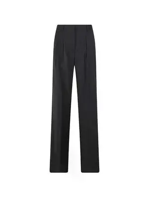 Andamane Pleated Straight-leg Trousers