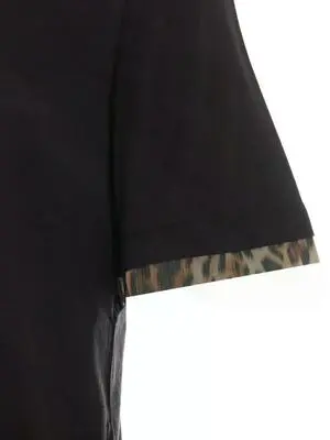 LANVIN Leopard-print Trim T-shirt