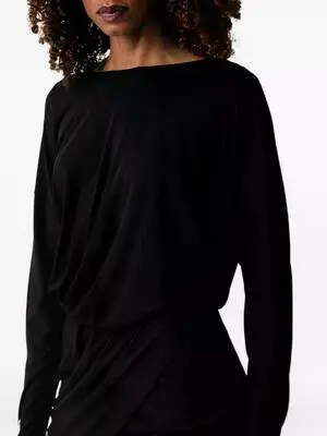 Patrizia Pepe Draped Open-back Mini Dress
