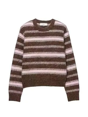 DUNST Striped Crew-neck Sweater