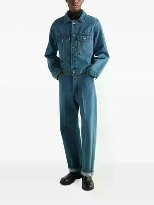 LEMAIRE Trucker Jacket In Indigo Selvedge Denim
