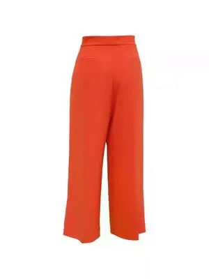 Lela Rose Faux Pearl Accent Trousers - Orange